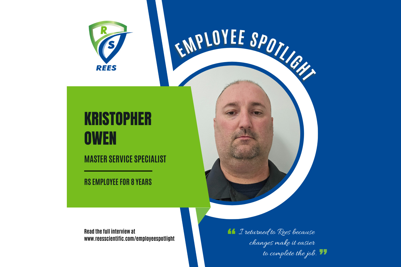 Meet Kristopher Owen | Rees Scientific